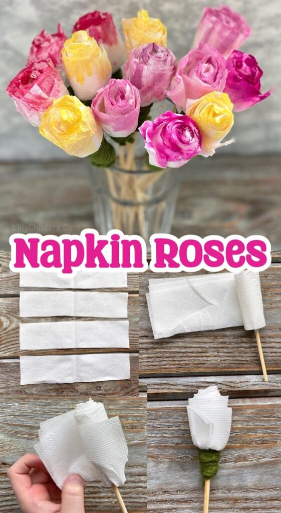DIY Paper Napkin Roses (With Step-By-Step Instructions)
