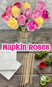 DIY Paper Napkin Roses (With Step-By-Step Instructions)