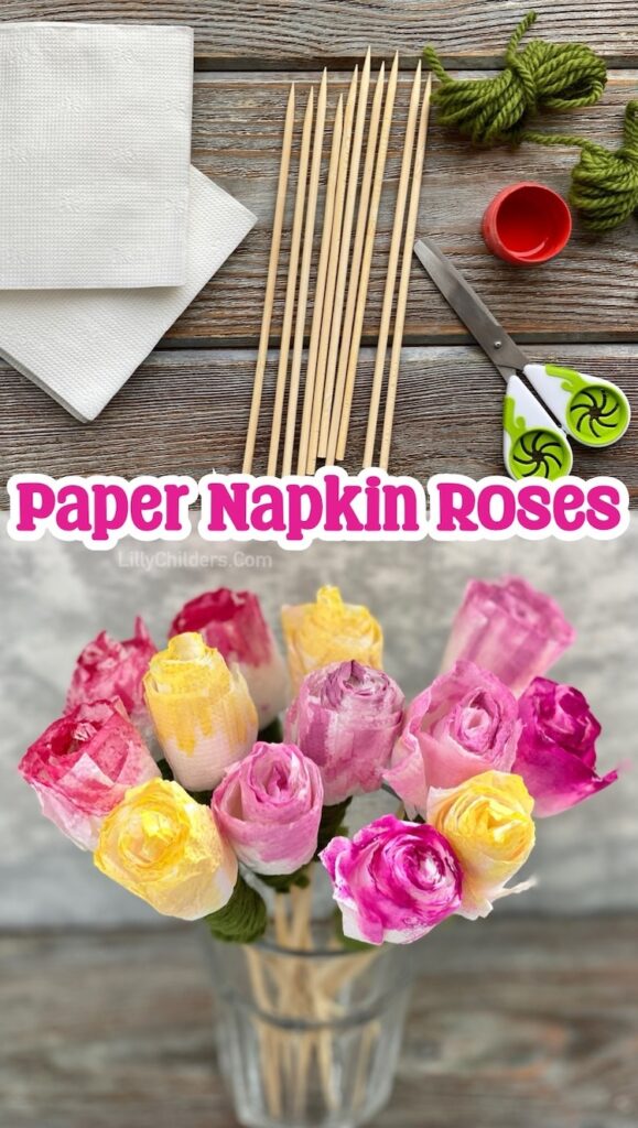 DIY Paper Napkin Roses (With Step-By-Step Instructions)