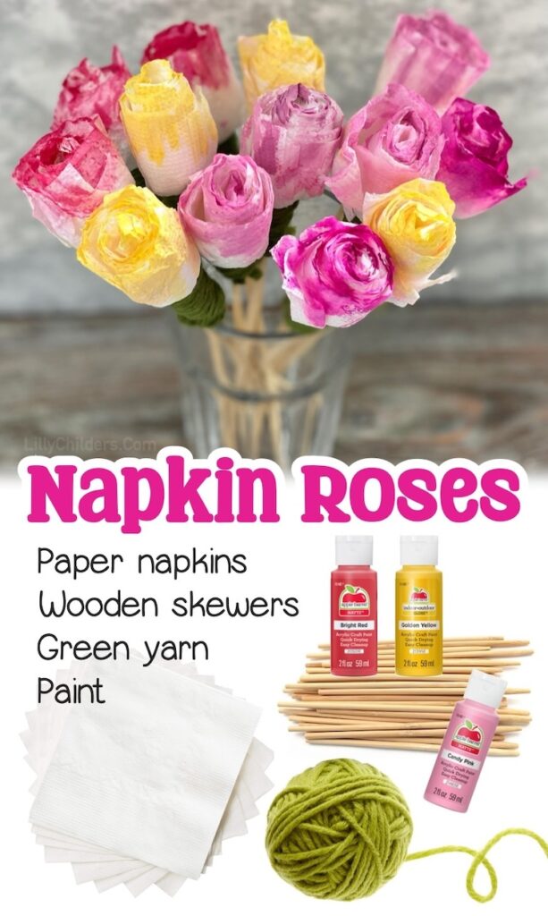DIY Paper Napkin Roses (With Step-By-Step Instructions)