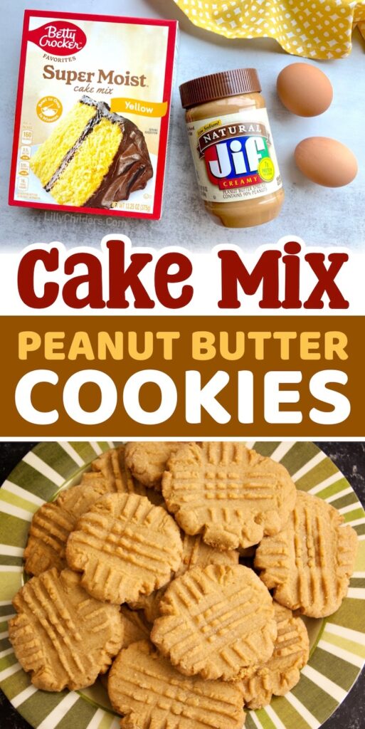 Pillowy Soft Cake Mix Peanut Butter Cookies